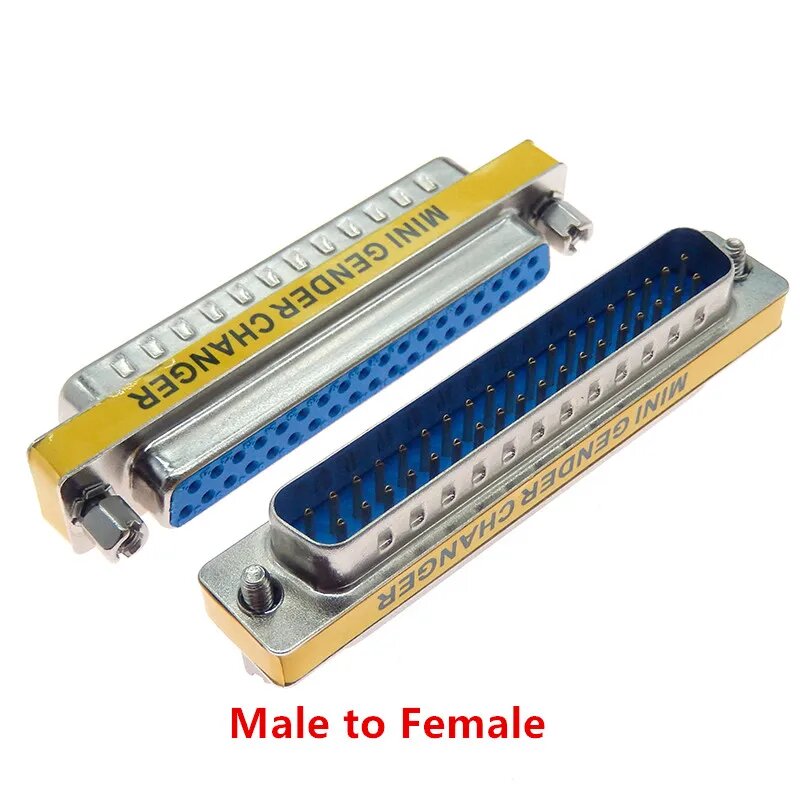 Мини-переходники разъемов RS232 DB9 DB15 DB25 DB37 37 Male to Female
