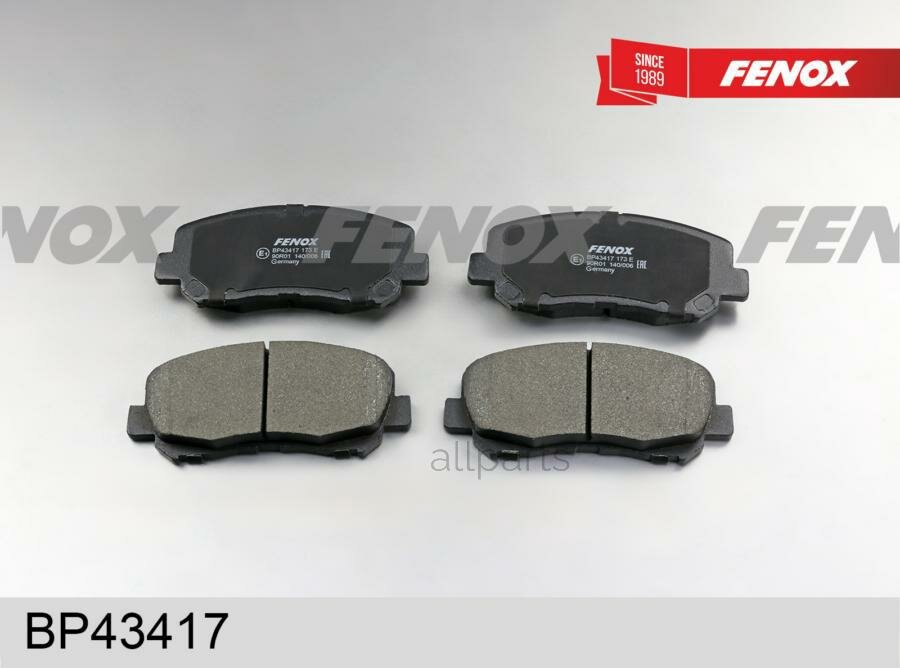FENOX BP43417 Колодки тормозные MAZDA CX-5 11- передние
