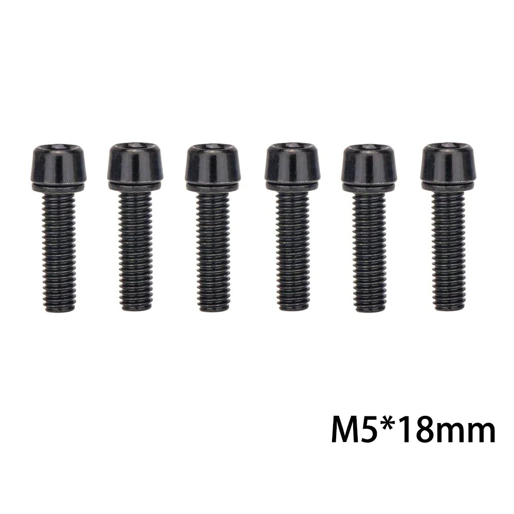 Винты M5x18 черные для выноса руля ZTTO 6 шт.