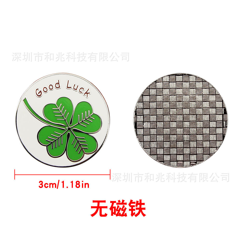 Метка зажима для кепки, для гольфа, 25мм, круглая, металлическая, с логотипом