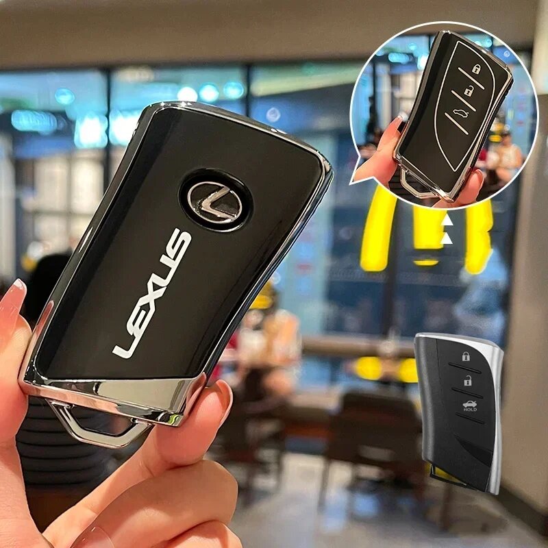 Мягкий защитный чехол из ТПУ для автомобильных ключей для Lexus RX350 NX300 Es300h Rx450h B-black