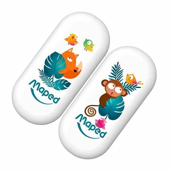 Ластик Maped "Jungle Fever", белый, мягкий (103702)