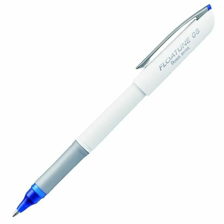 Ручки-роллеры Pentel "Floatune", синие, диаметр 0,8 мм, 0,5 мм, BY108-CX, 12 шт