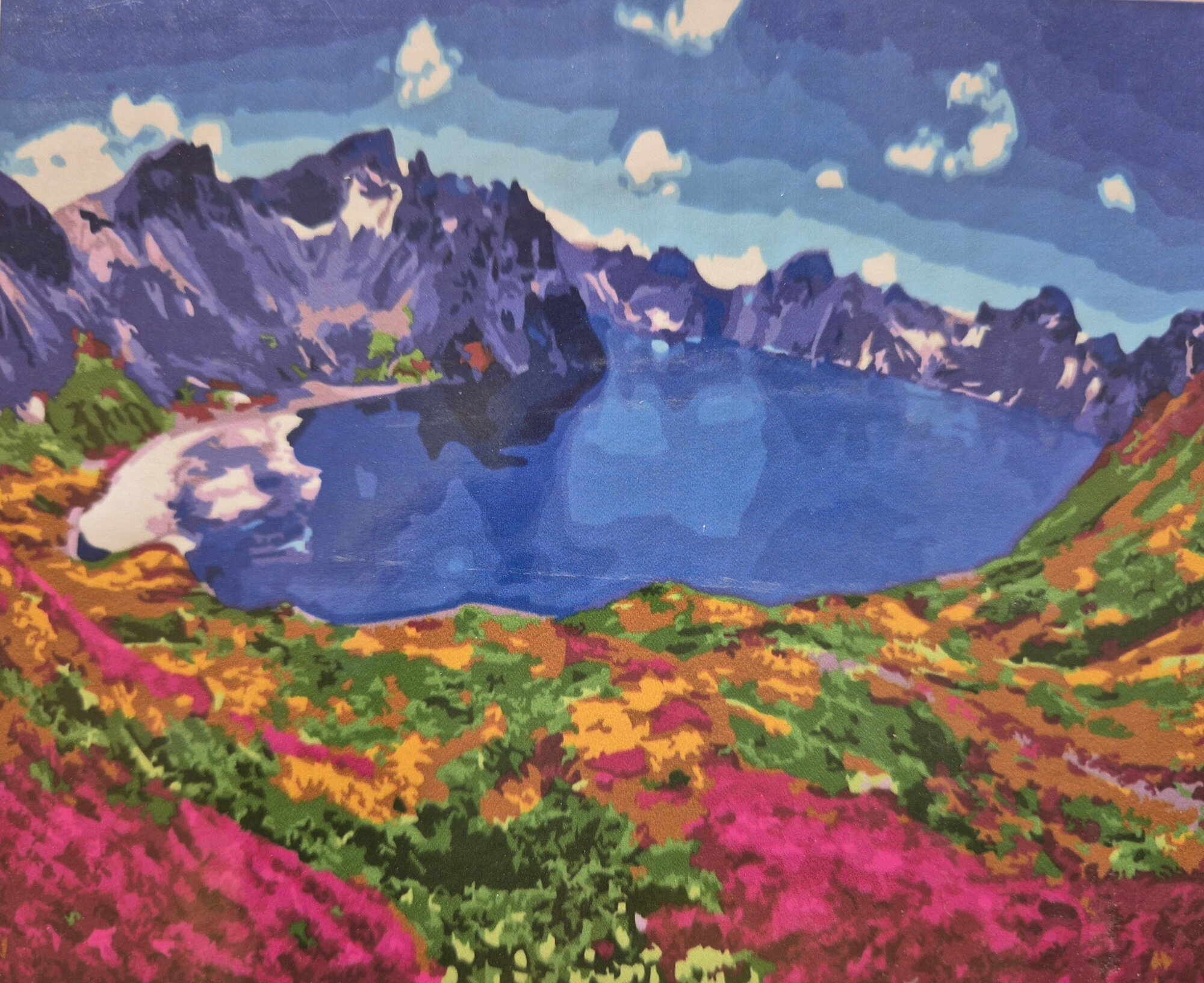 Картина по номерам Paintboy GX22486 "Небесное Озеро", холст, 40x50 см