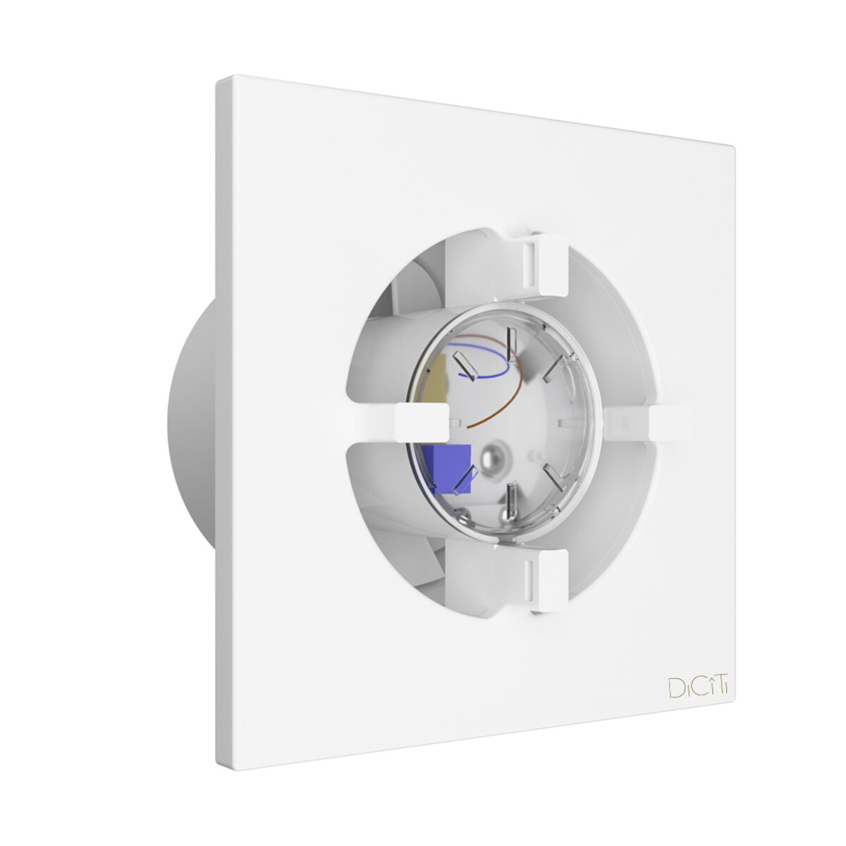 Вентилятор осевой вытяжной DiCiTi AEON 4C D100, с обратным клапаном, цвет: белый