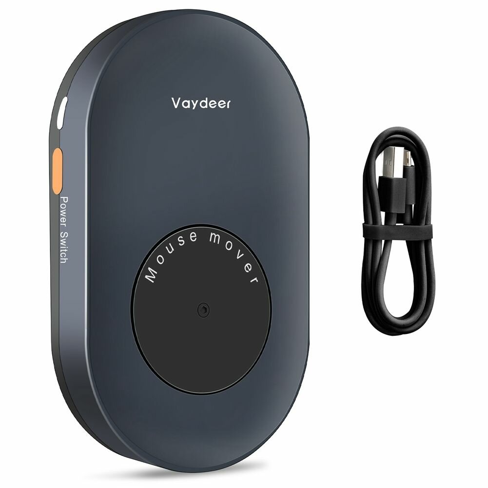 VAYDEER Mouse Jiggler Mouse Mover Симулятор движения мыши с переключателем ВКЛ/выкл для пробуждения компьютера