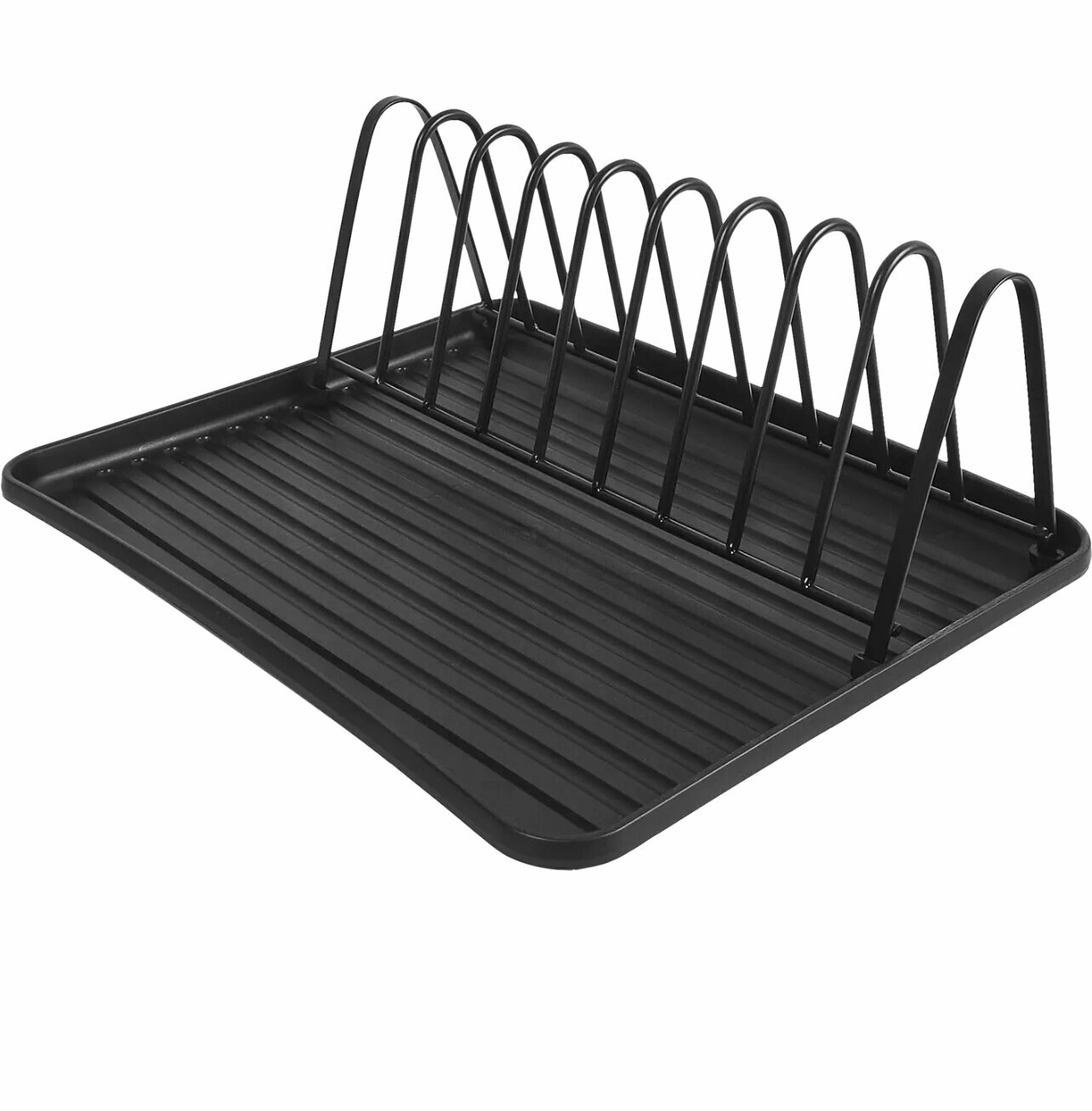 Сушилка для посуды с поддоном Delinia 36x13.6x29 см, металл, цвет черный