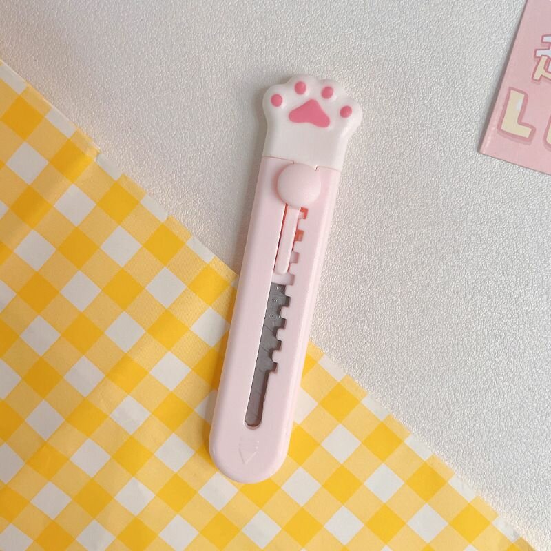 Нож канцелярский, Mr.paper, 1 шт, милый дизайн кошачьей лапки, острый, удобный, можно использовать для резки бумаги, экспресс-распаковки