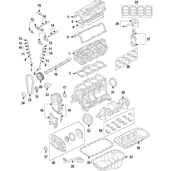 MAZDA FE1H10271B (FE1H10271B) прокладка гбц графитовая металлич окантовкой