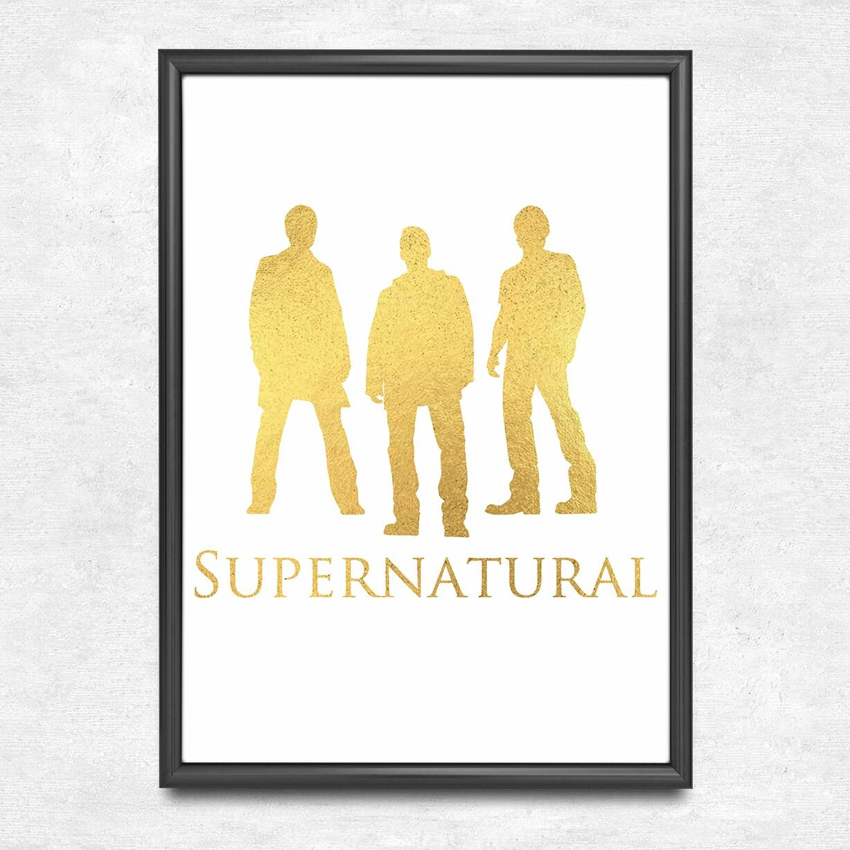 Постер Сверхъестественное / Плакат Supernatural Дин, Сэм и Кастиэль