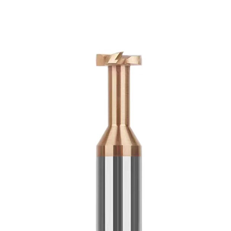 Новая твердосплавная фреза с Т-образным пазом, концевая фреза из цементированного карбида, инструмент для обработки канавок с ЧПУ для металла, алюминия, меди, пластика 3 мм-20 мм Coating, D4xH0.5