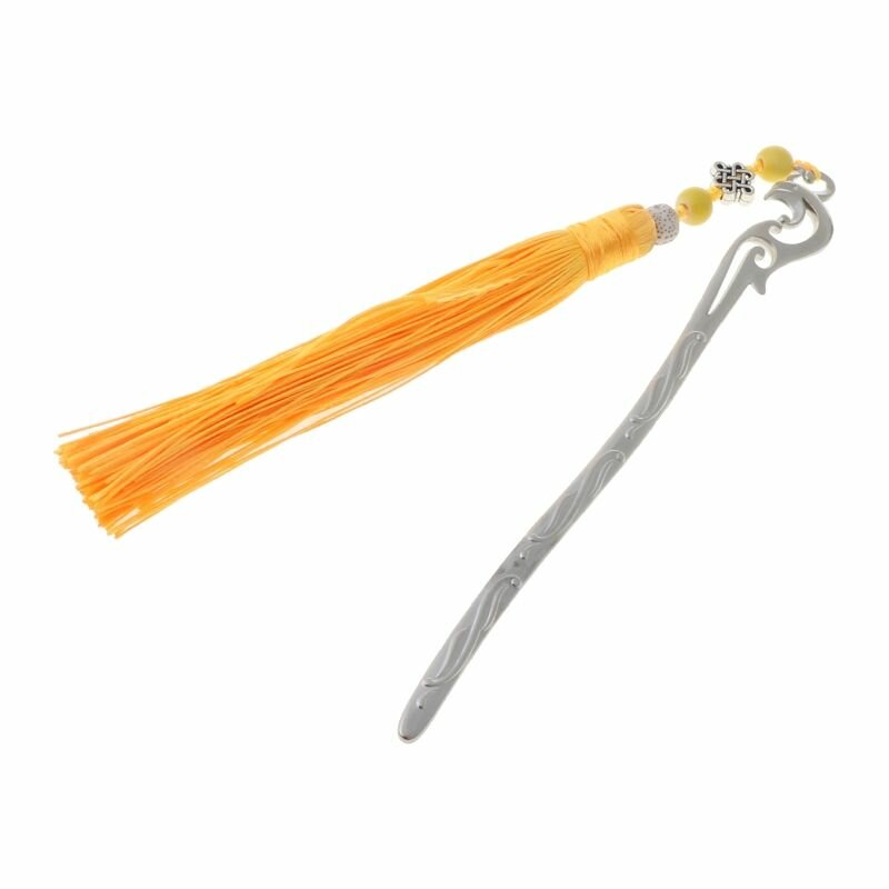 Китайский металлический закладка с кисточкой