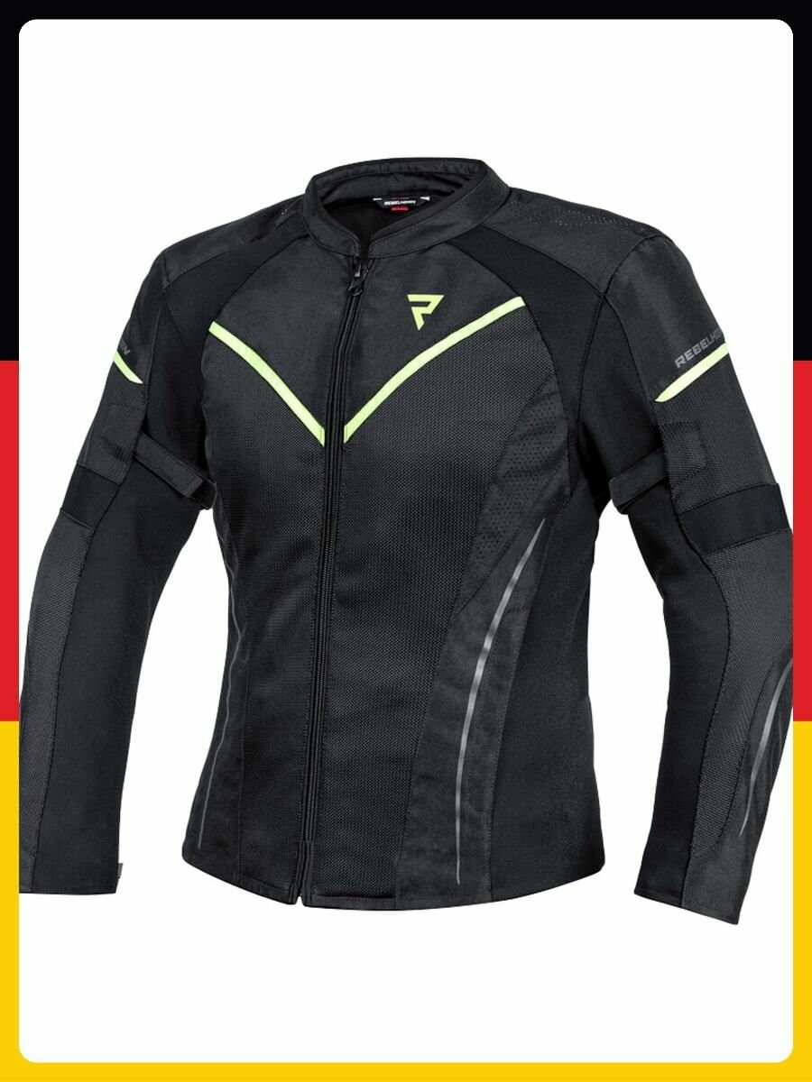 Мотокуртка Rebelhorn Flux, Черный, 2XS