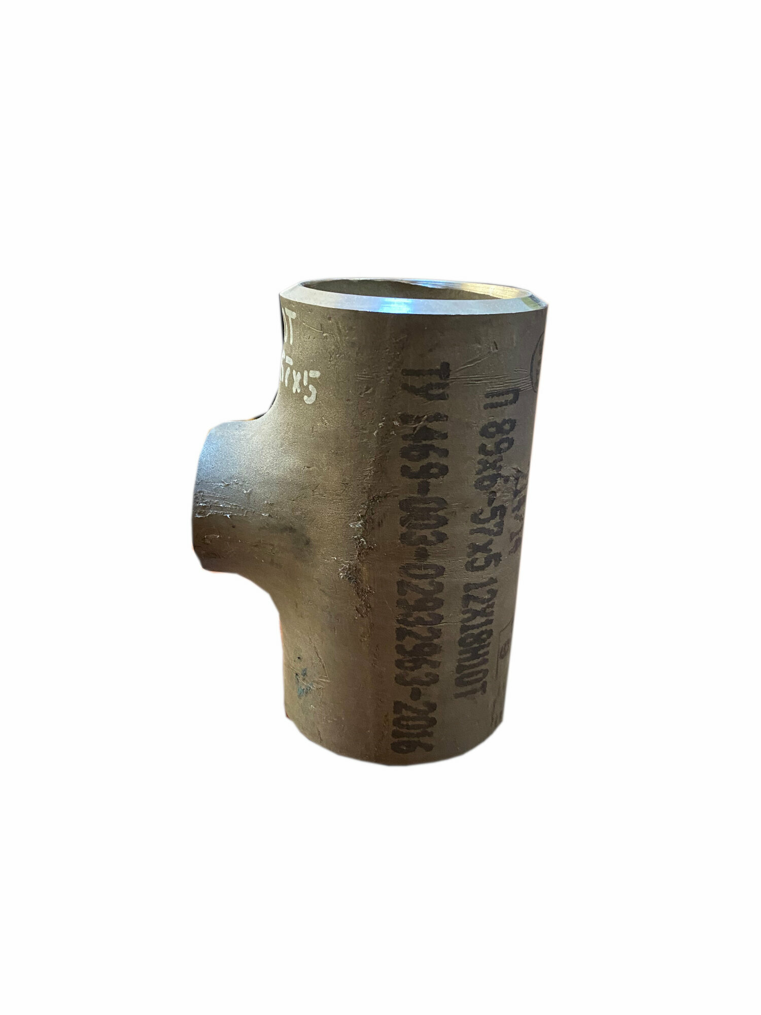 Тройник Ду89х6-57х5 нержавеющий сталь 12Х18Н10Т, под приварку по ТУ 1469-003-02932963-2016