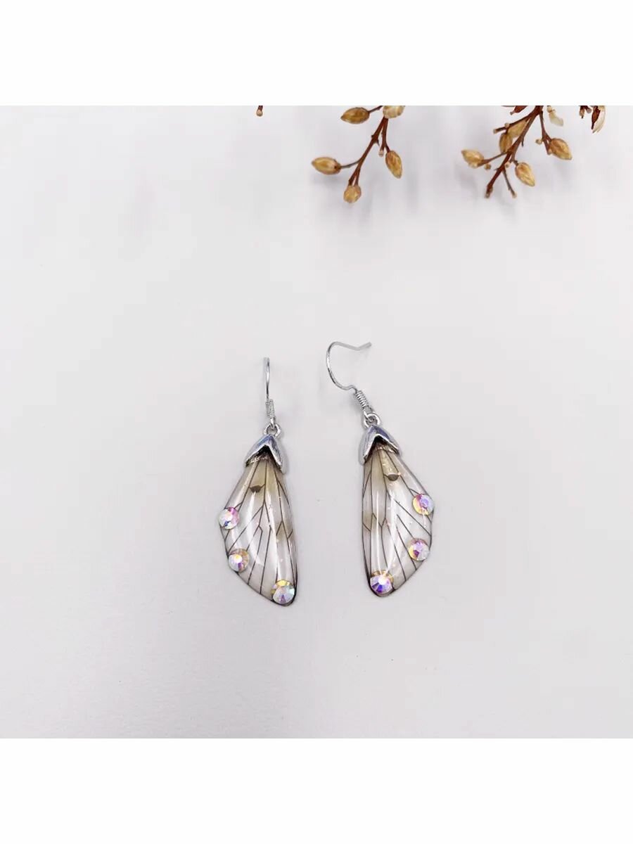 Серьги, искусственный камень