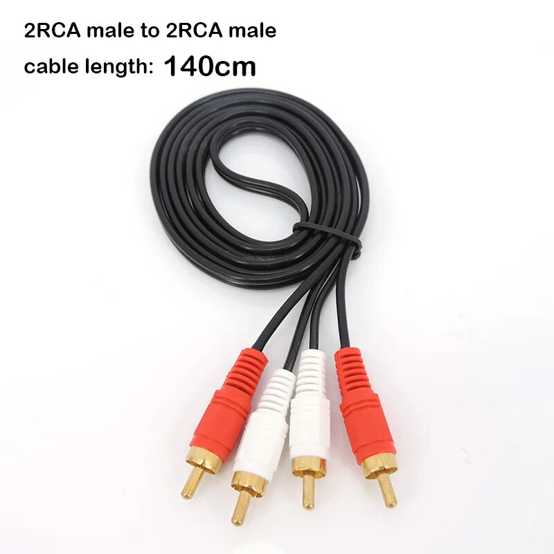 2RCA male to 2RCA male, 1.4M, NO.3