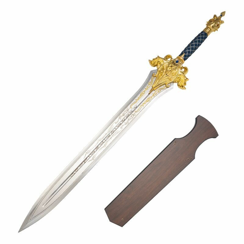 Модель меча из World of Warcraft: Меч Короля Лиама 'Клык Льва', 1:1 металлическая модель для коллекции и косплея, не заточен, 120 см, нержавеющая сталь + цинковый сплав