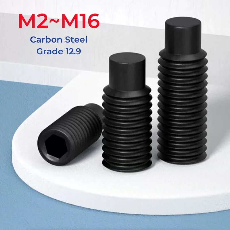 Высокопрочные установочные винты из углеродистой стали M2-M16 M6-5pcs, 20 мм