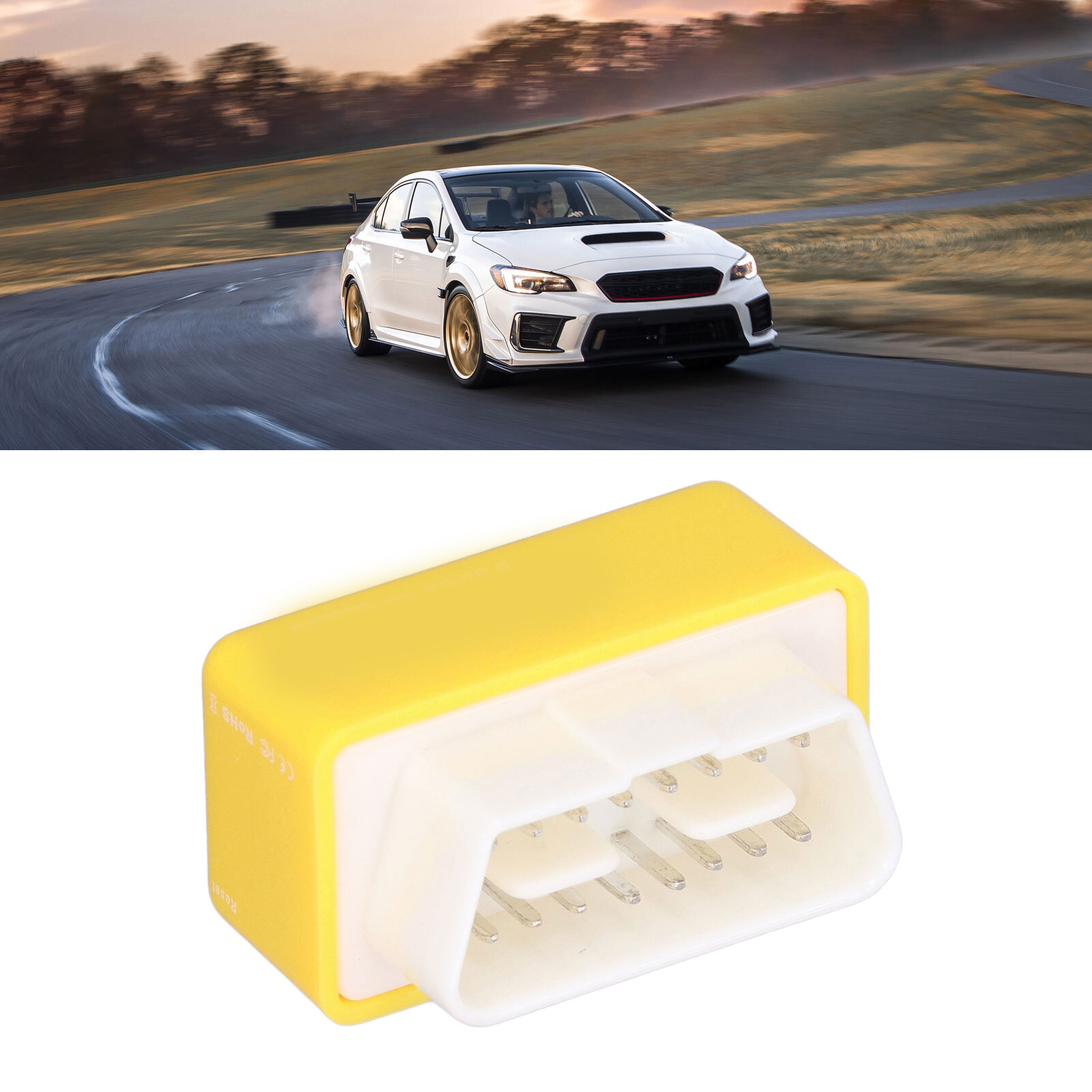 ECO OBD2 чип-тюнинг бокс Drive прочный ABS для экономии топлива, универсальный для авто после 1996, желтый