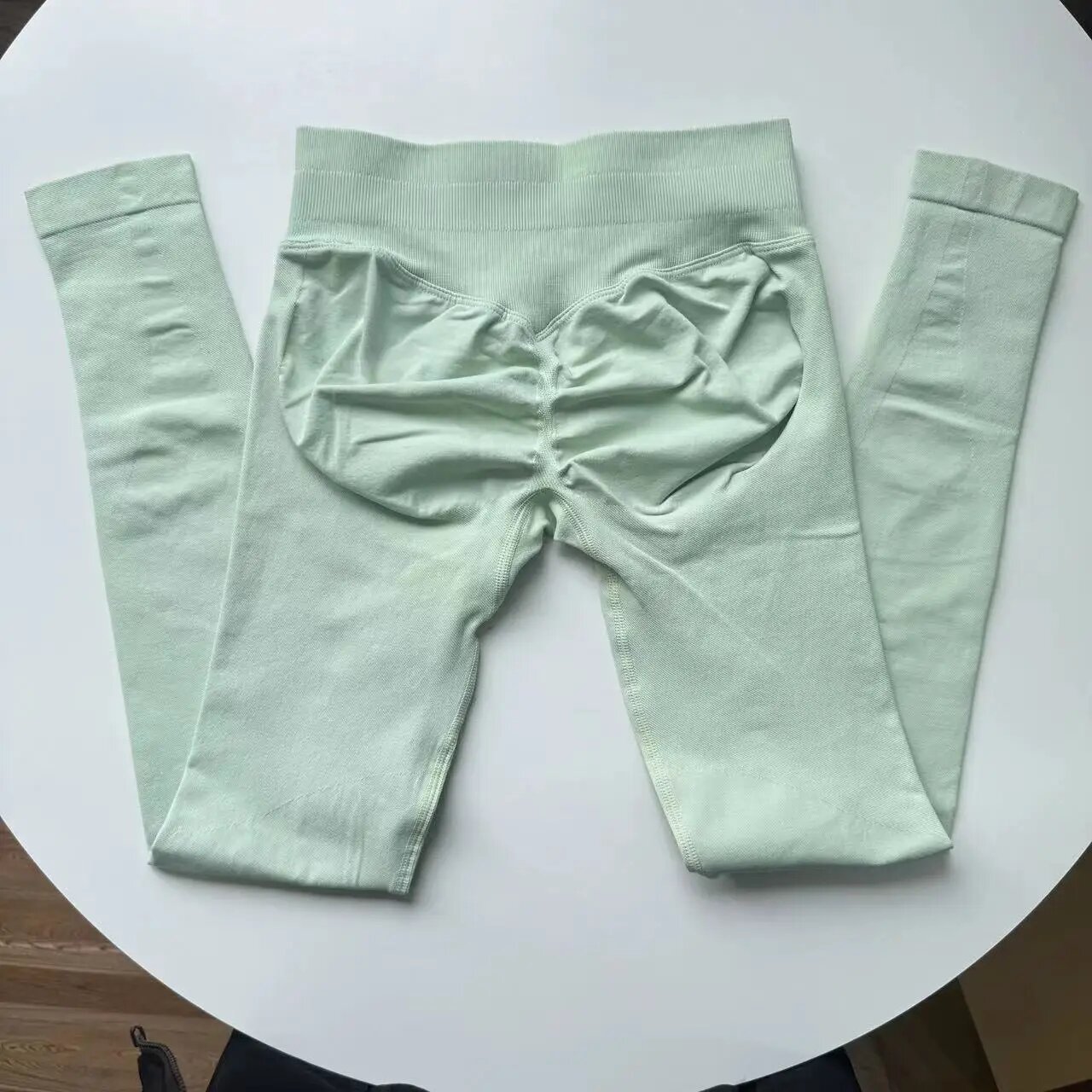 Леггинсы женские бесшовные зеленые Palm Green, L