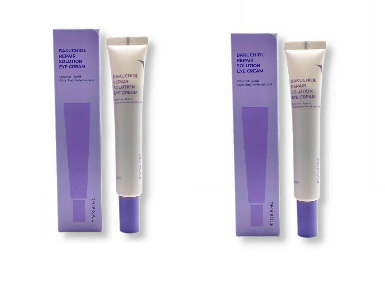 Крем Deoproce для кожи вокруг глаз BAKUCHIOL REPAIR SOLUTION EYE CREAM , с бакучиолом , 30мл, 2 шт