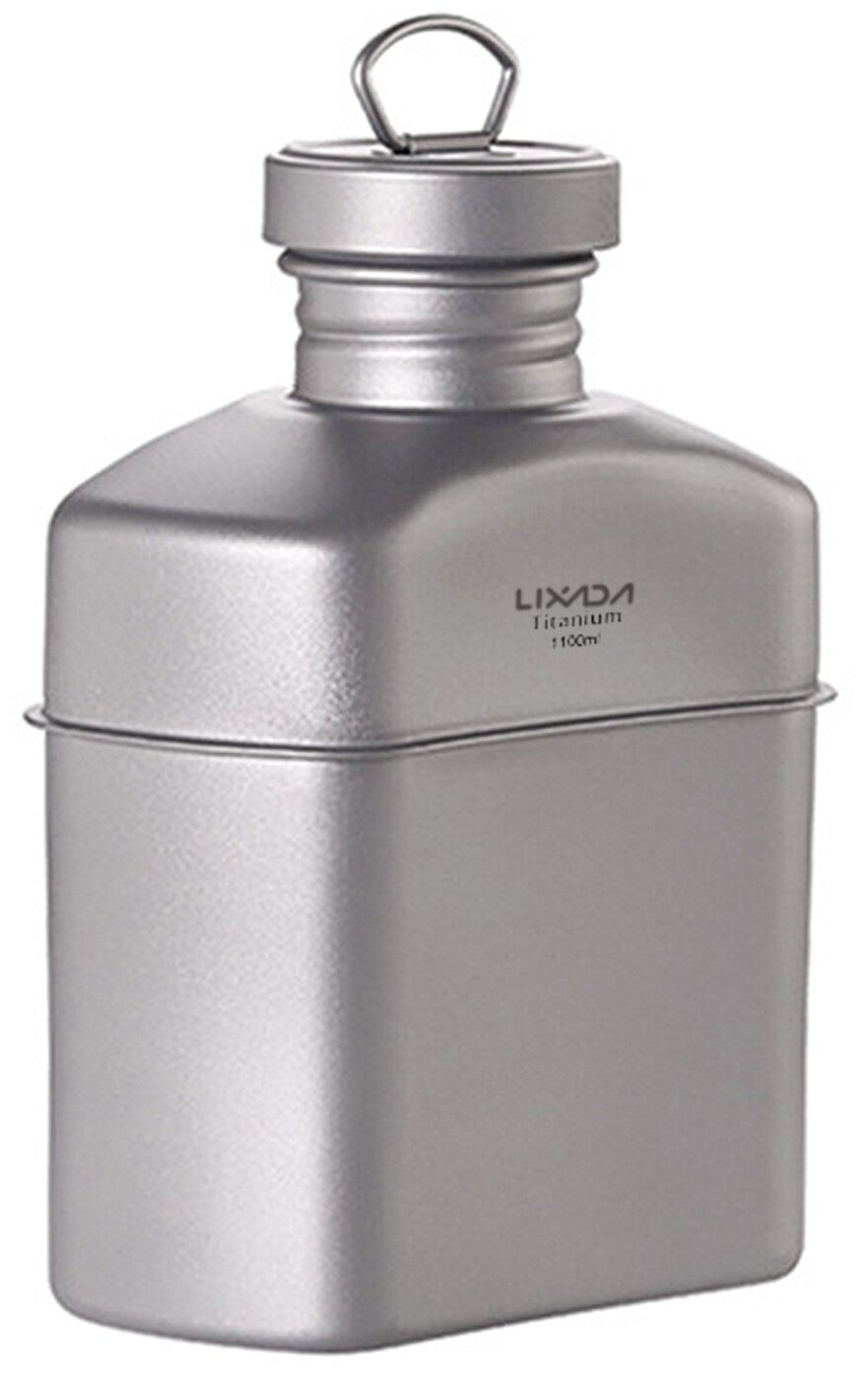 Lixada 1100 мл Титановая бутылка для воды