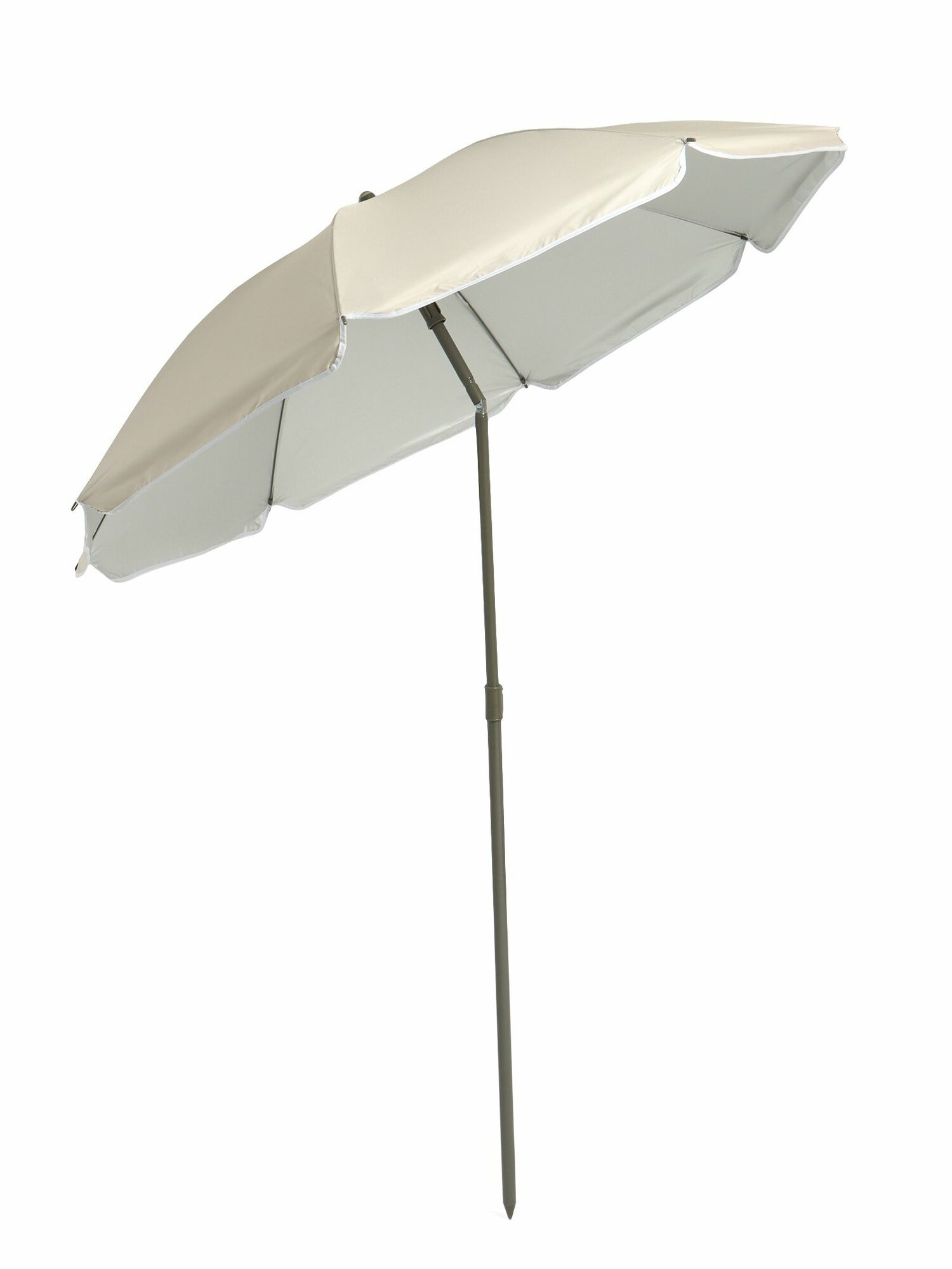 Пляжный складной зонт с чехлом, большой садовый зонтик с механизмом наклона от солнца и дождя, диаметр 150 cм, высота 170 см.