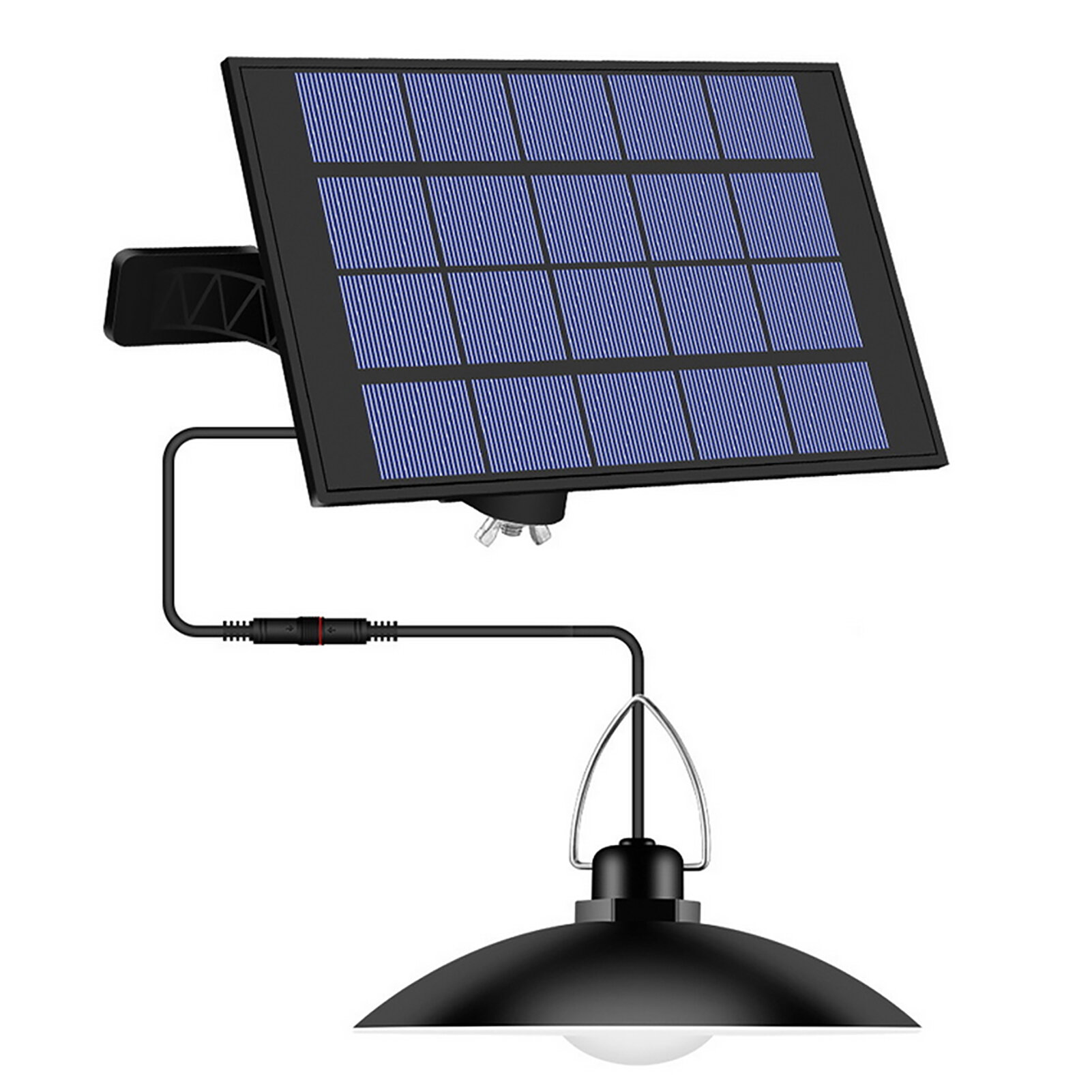 Подвесной светильник на солнечных батареях с регулируемой панелью, автоматическим включением/выключением, датчиком освещенности, степень защиты IP65 от воды, для использования на открытом воздухе/в помещении, в саду, на патио, во дворе, для хранения вещей.
