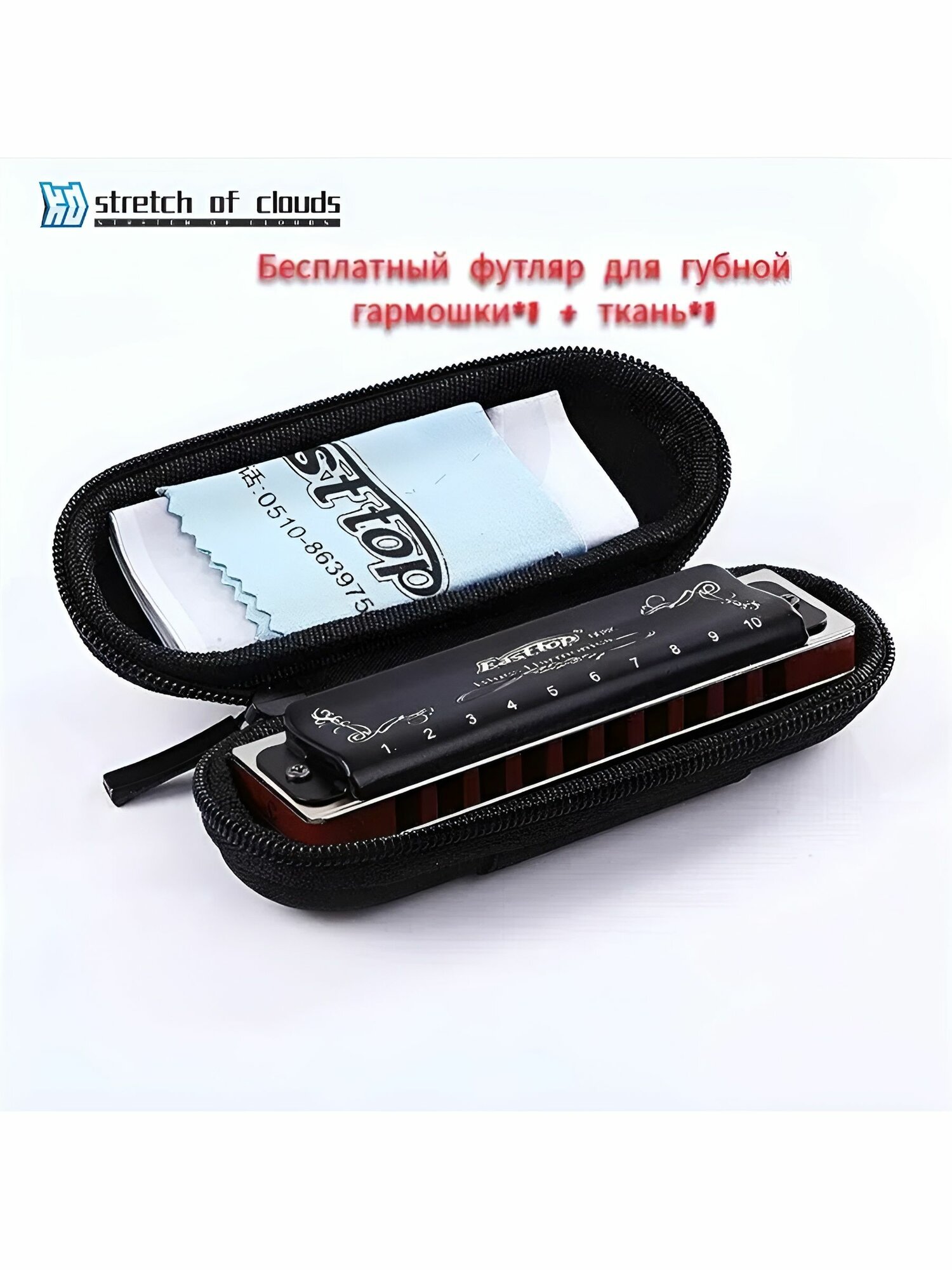 Гармоника Easttop T008K в настройке Paddy Richter, черный