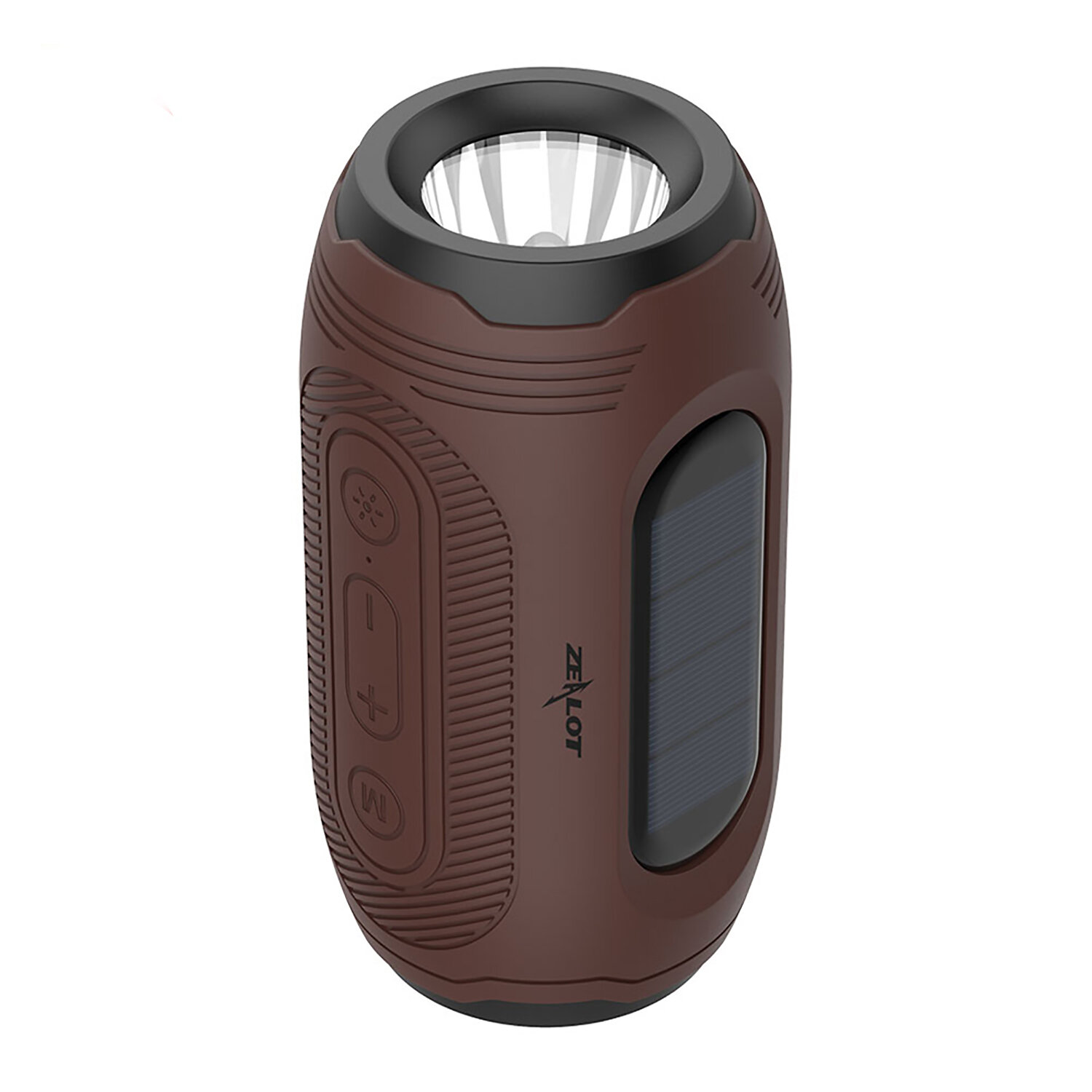 ZEALOT A4 Brown Mini Wireless Bluetooth 5.0 Speaker Solar charging Outdoor Bass Speaker 8H Play-time 1500mAh 3W 10m Micro USB 1 x Speaker 1 x USB Cable 1 x English Manual