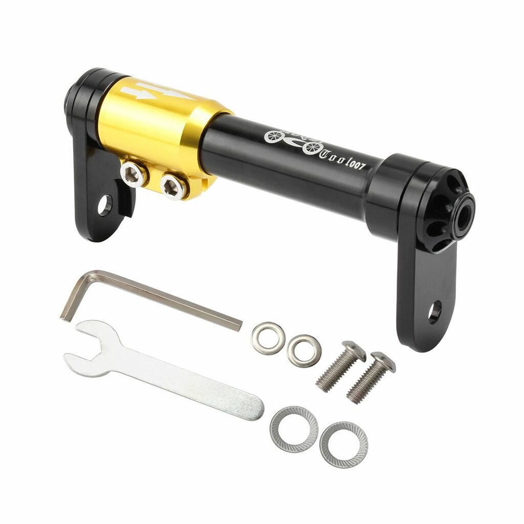 (1 комплект) Небольшой тканевый складной велосипед easy wheel телескопическая штанга Brompton accessories удлинительная штанга-черный стержень