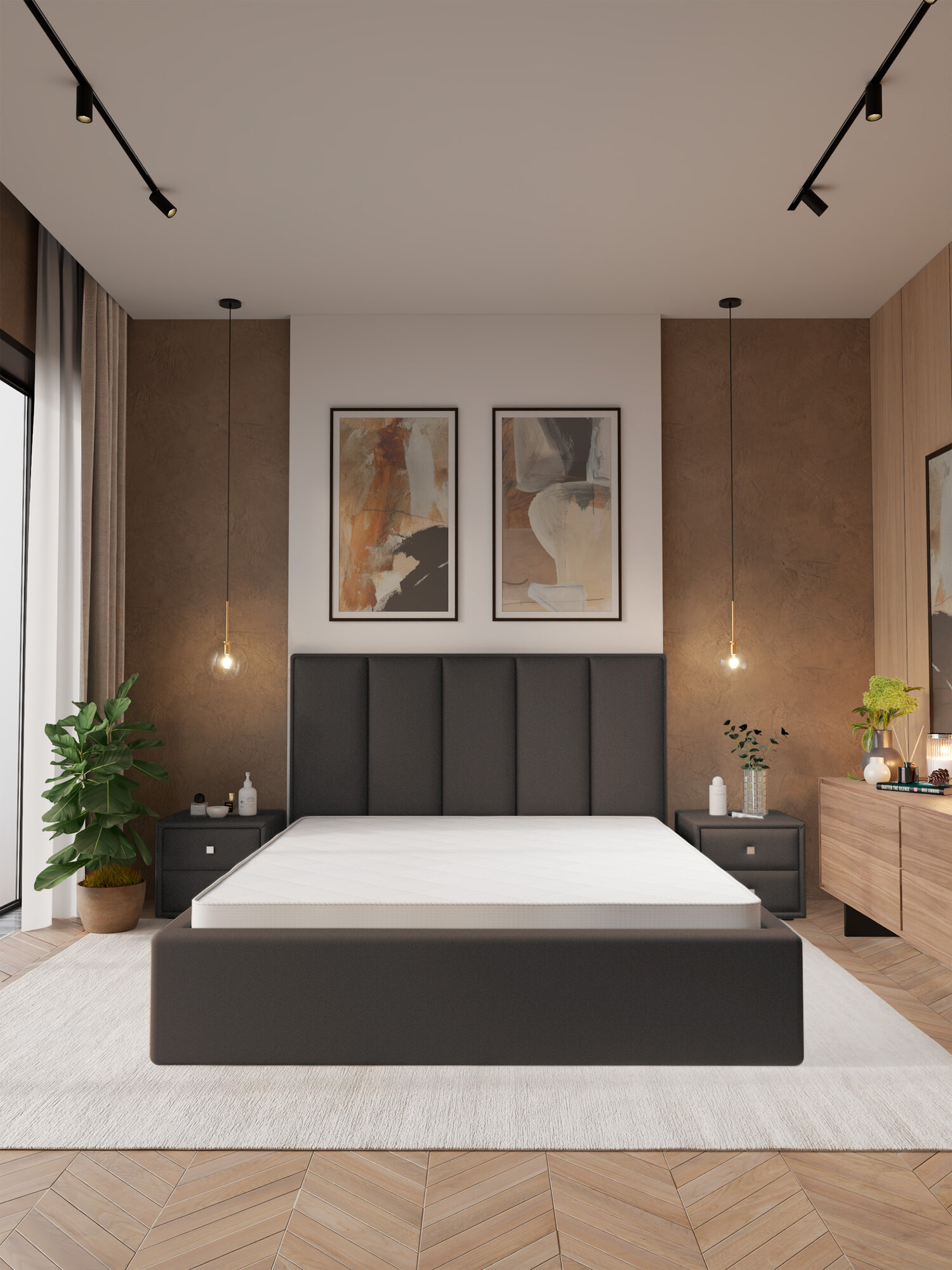 Кровать двуспальная 160х200 с подъемным механизмом, Стелла с мягким изголовьем для дома и спальни, ортопедическое основание, ящик для белья