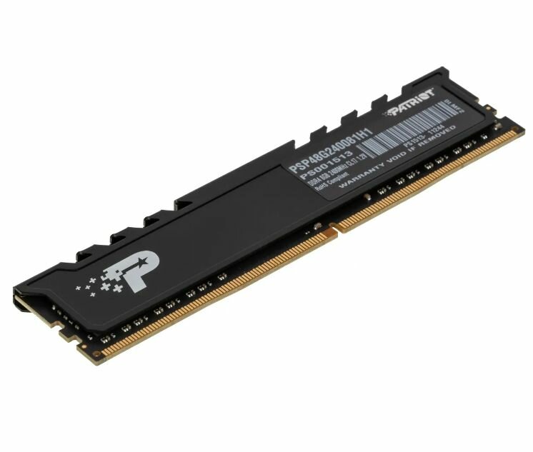 Оперативная память Patriot Memory Signature (PSP48G240081H1) DIMM DDR4 8 ГБ - 1 шт, 2400 МГц