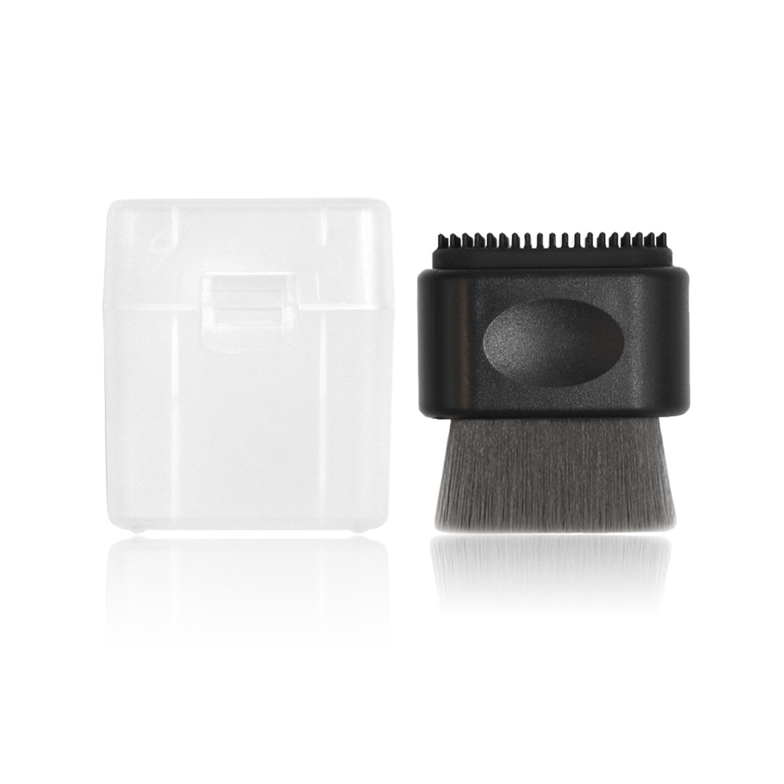 Портативная ручная щетка двойного назначения для умывания лица, очищения пор, мягкой щетки для волос, силиконовой щетки