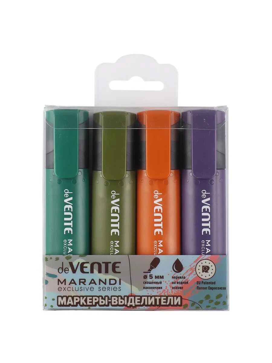 Набор перманентных маркеров 4 шт 1-5 мм