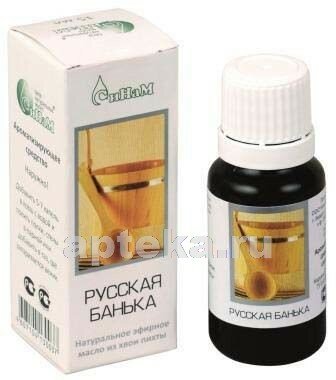 Русская банька масло эфирное из хвои пихты 15 мл