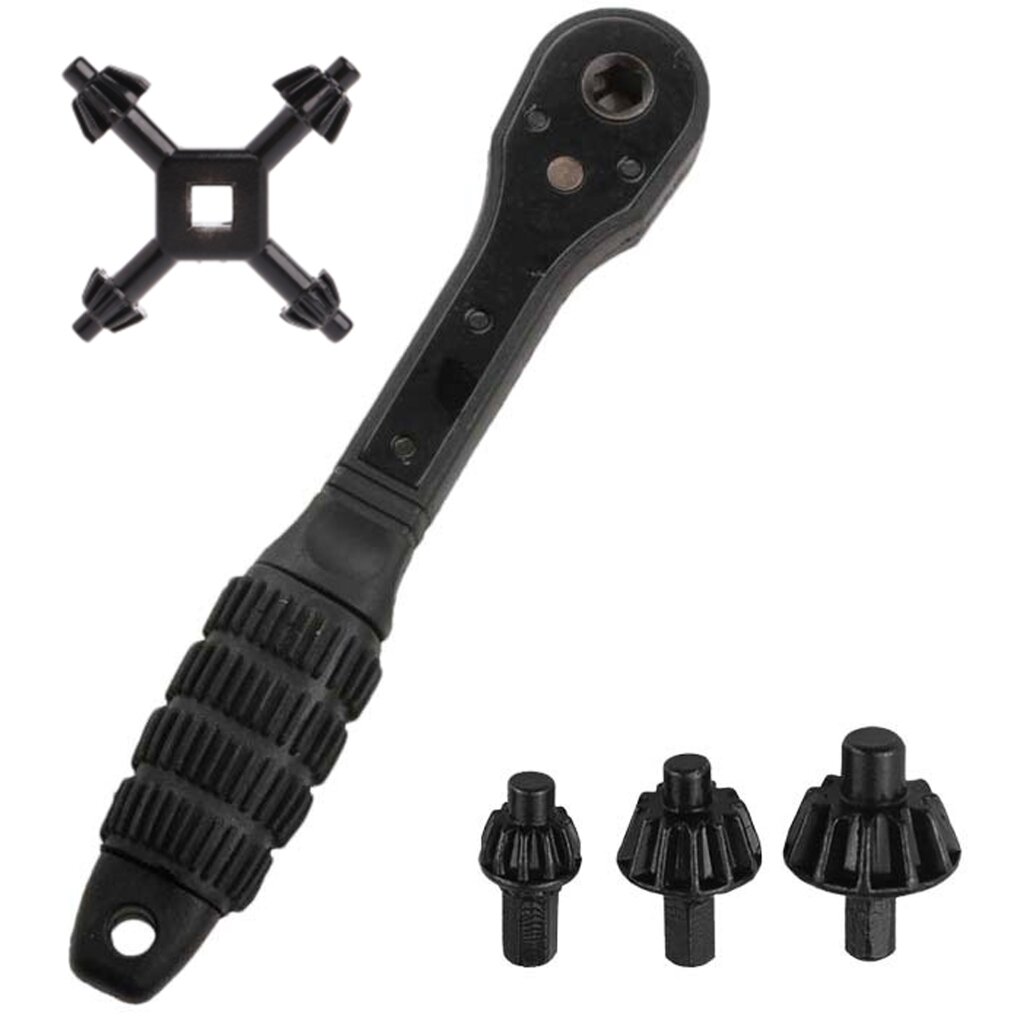 Ключевой ключ для сверлильного патрона "Два в одном" + ключ для патрона "четыре в одном"