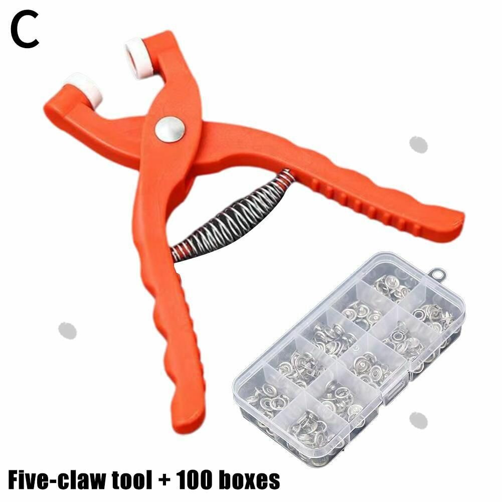 Набор для установки предметов / Пробойники для кожи / Дырокол для установки кнопок, люверсов, хольнитенов, заклепок, инструменты для работы с кожей