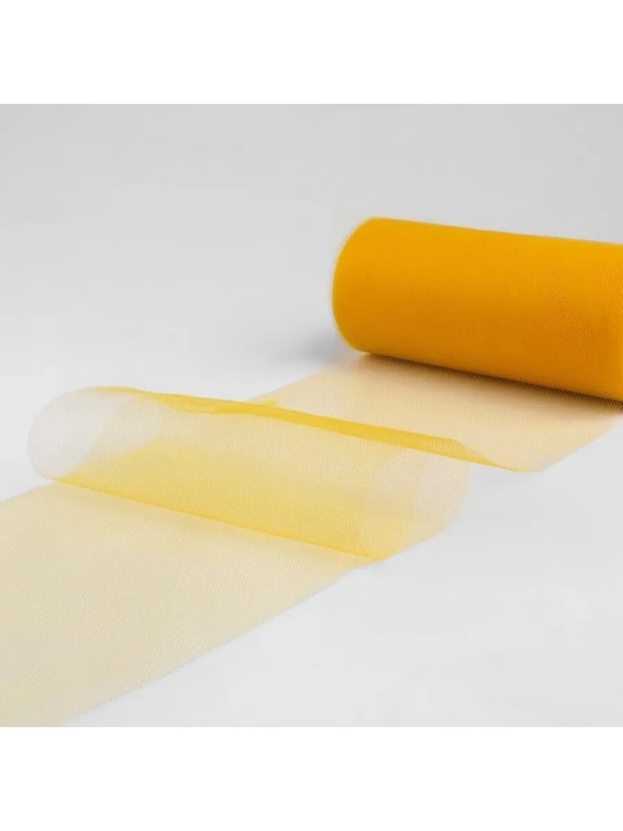 Тёмно-жёлтый фатин для творчества