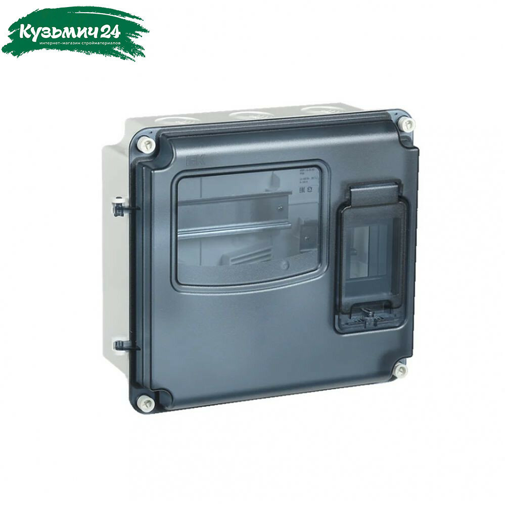 Корпус навесной IEK ЩУРн-П 1/3, прозрачная дверь, IP66, 109х250х285 мм, 1 шт.