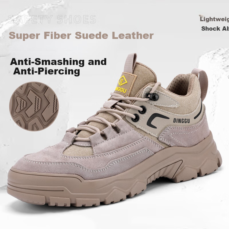 Dinggu Men's Labor Protection Shoes, Anti-fatigue, Anti-smashing, Anti-piercing, Anti-slip, Wear-resistant, High-top, Winter JD1352MHGD42