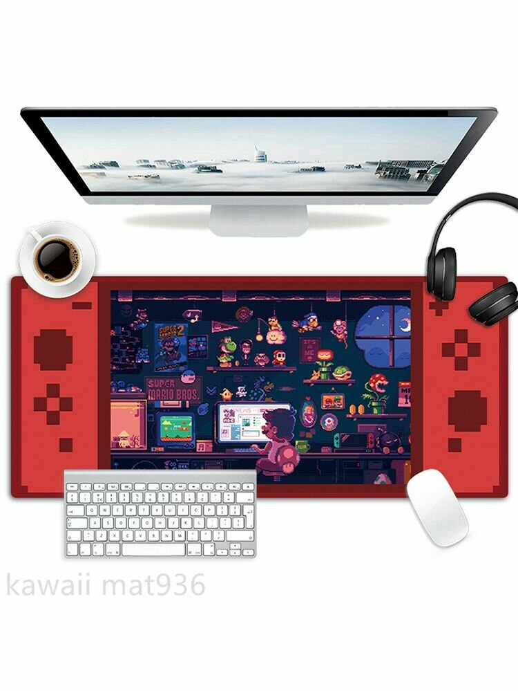 Коврик для рабочего стола "Minecraft", нескользящий, XXL, 40 см x 90 см