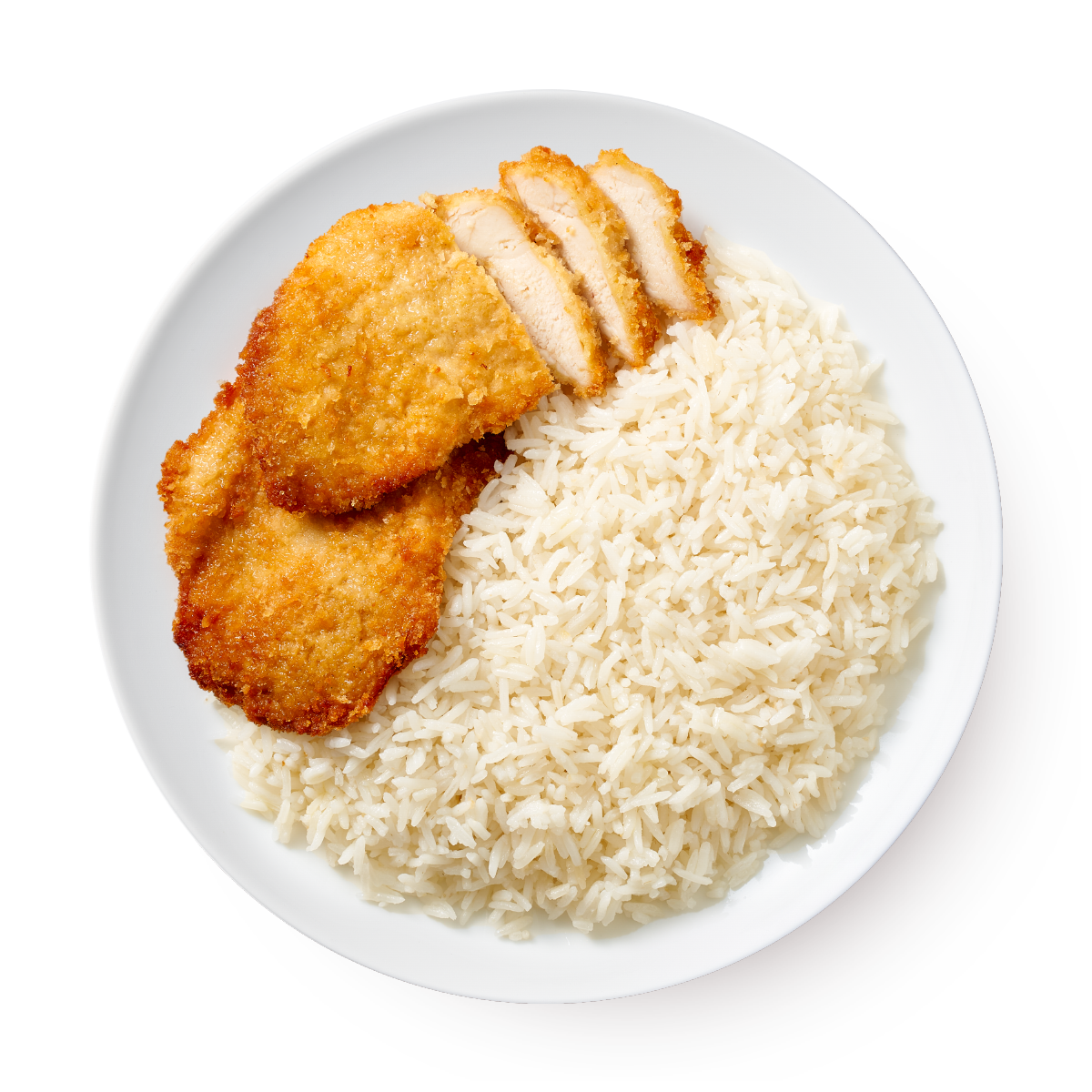 Шницель «Из Лавки», с отварным рисом, курица, большая порция, 500 г