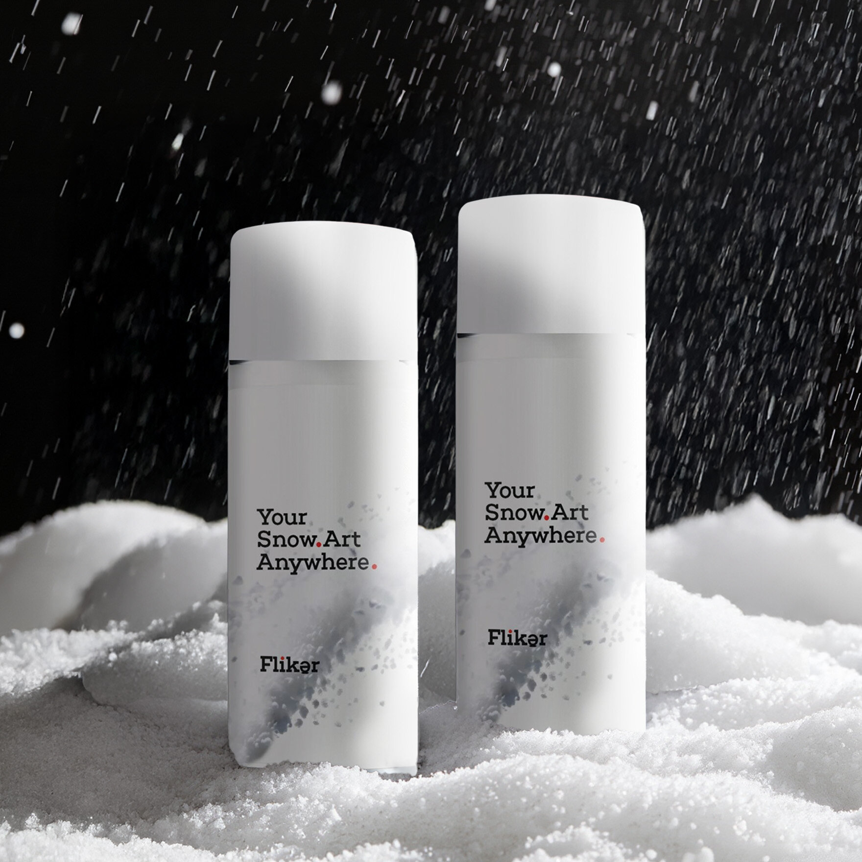 Аэрозольный тающий Снег Fliker для фото и видео x2 шт