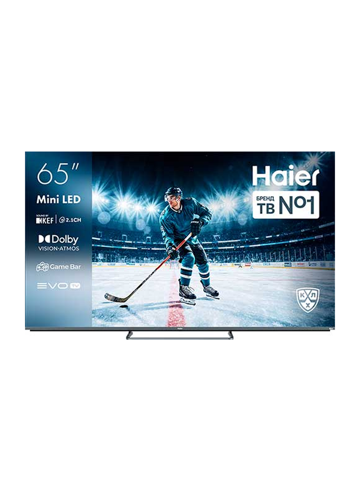 Телевизор Haier M4 MiniLED 65", 4K, Android TV, VA, 450 нит, 32 ГБ, 2ГБ, серебристый