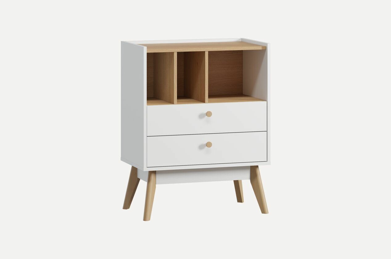 Комод Торвалль-2 White, divan.ru, 68х40х87 см, белый, лдсп