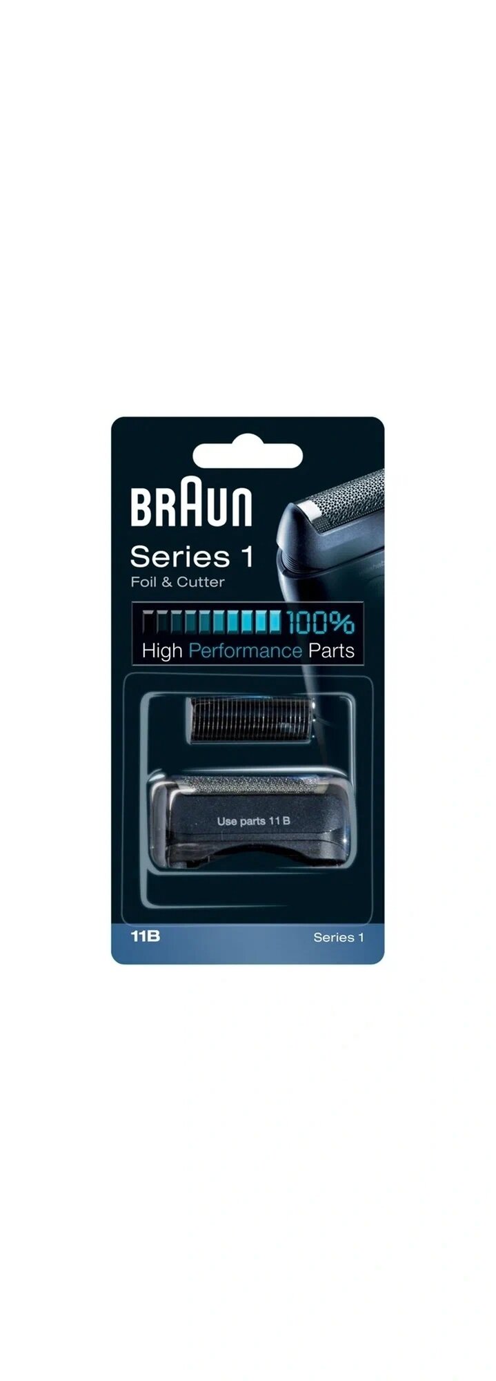 Сетка и режущий блок, для бритвы Braun Series 1, насадка для бороды, пластик, черный