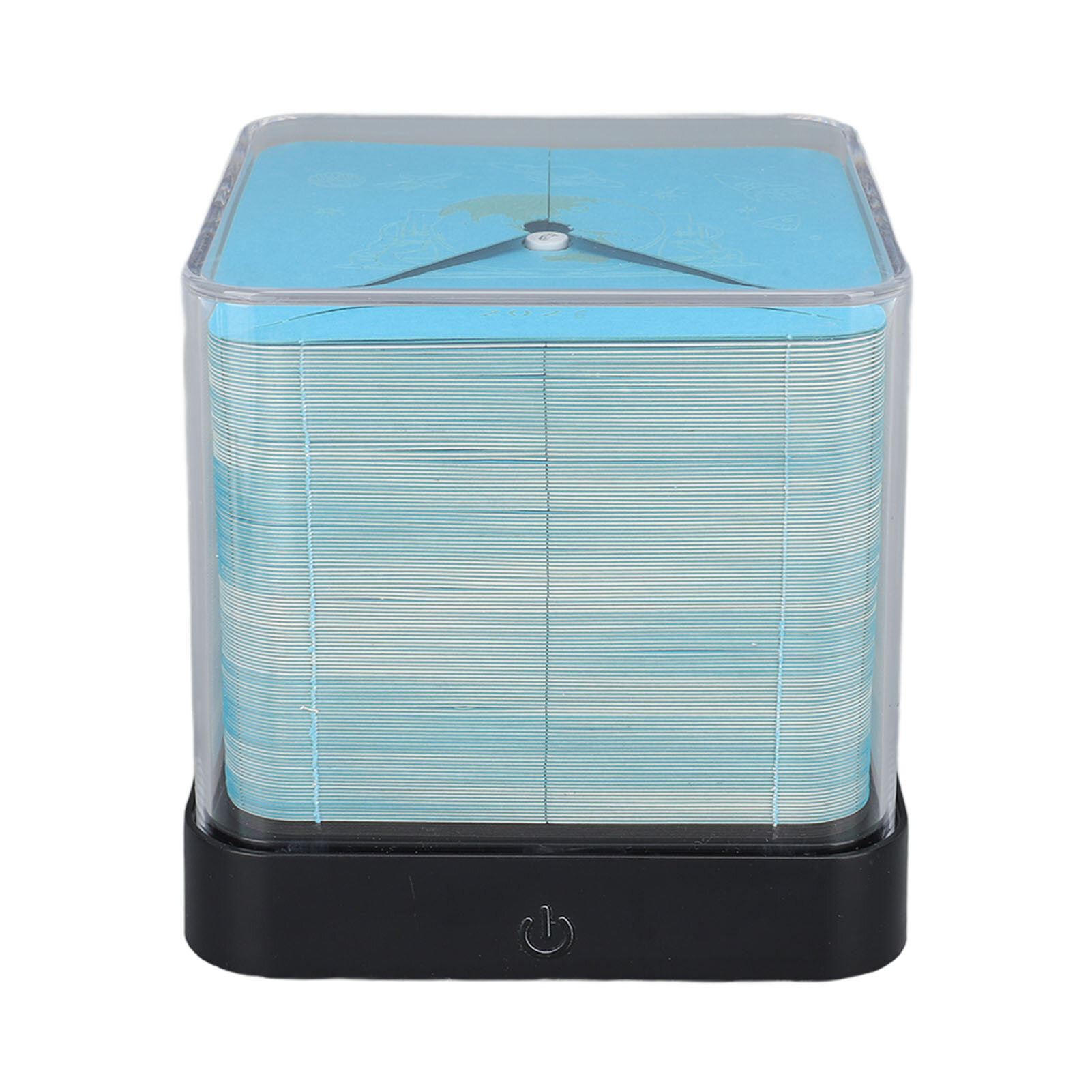 3D-календарь-блокнот для заметок на 2026 год, креативные часы, вырезанные из бумаги фигуры, стикер для рабочего стола.