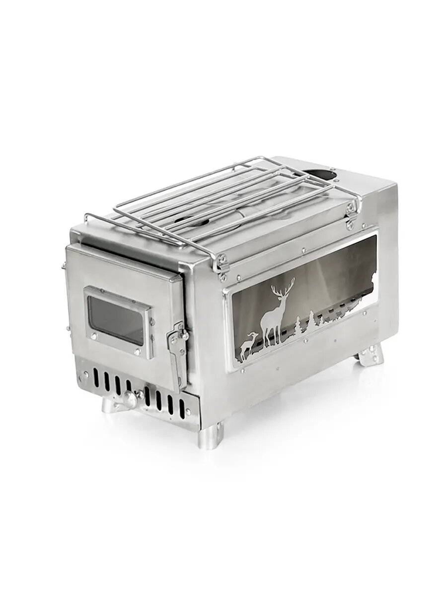 Уличная дровяная печь, переносная палаточная печь с