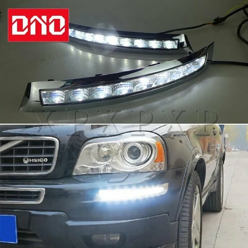 Фары автомобильные, Огни дневные ходовые, арт. DL-volvo-XC90-07-13-WY